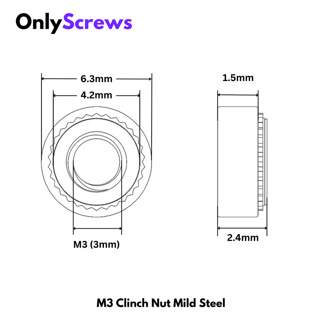 Clinch Nuts – OnlyScrews