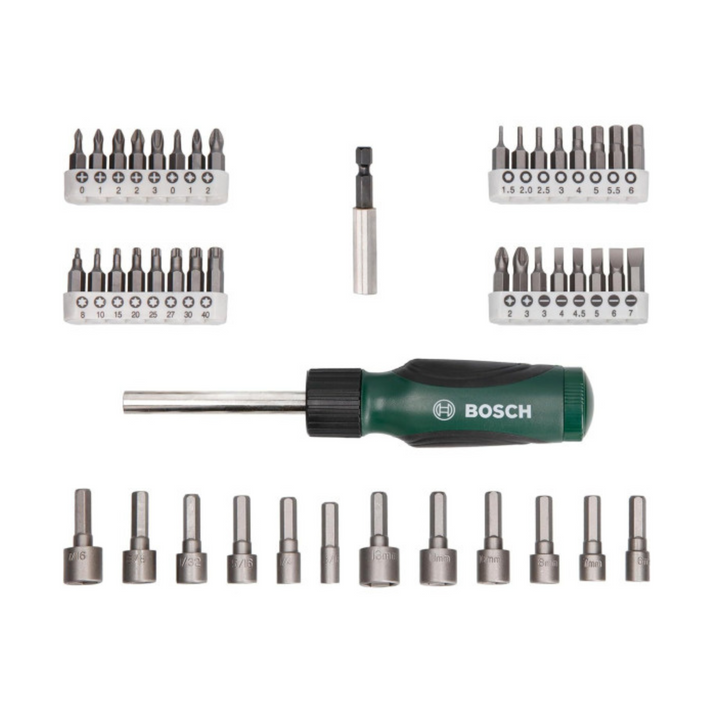 Bosch Ratchet action Screw Driver Bit (Set of 46 Pcs) – OnlyScrews