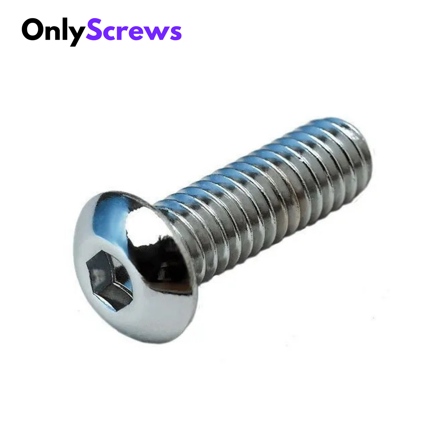 M3 X 8mm Hex (Allen) Button Head SS 304 Screw (Dia. 3mm, Length 8mm ...