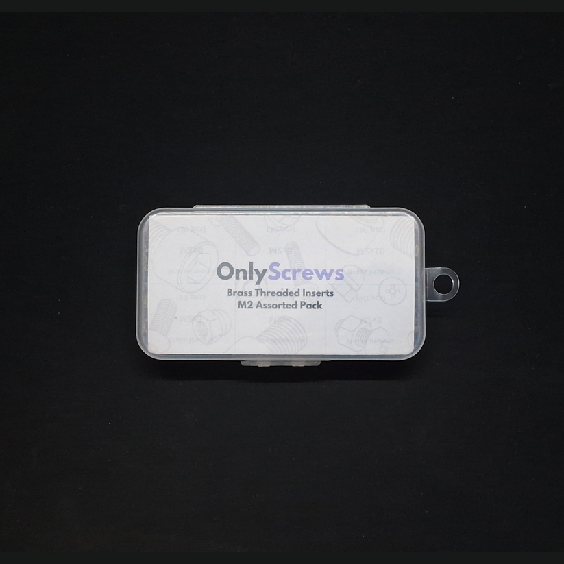 M2 Brass Inserts Assorted Pack – OnlyScrews