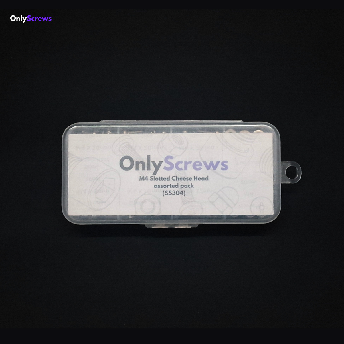 M4 Slotted Cheese Head SS304 assorted box – OnlyScrews