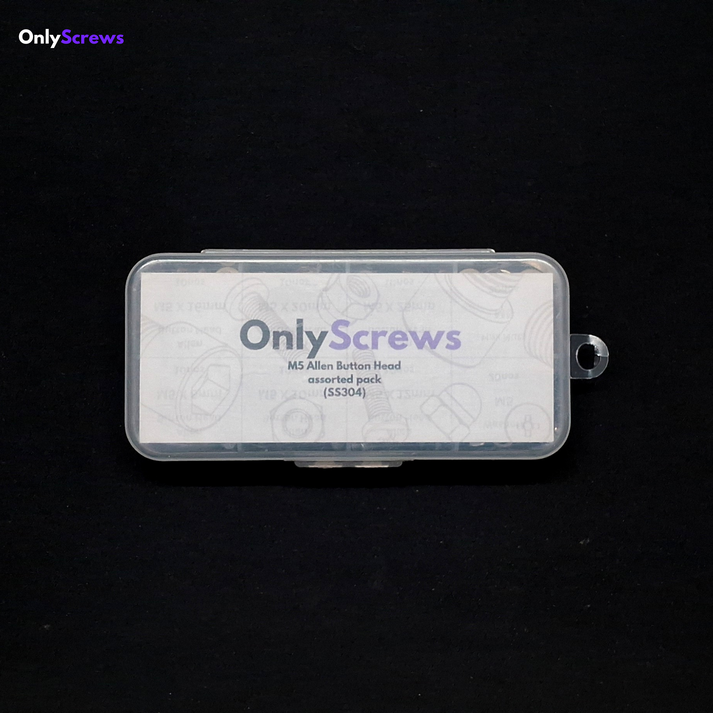 M5 Allen Button head SS304 assorted box – OnlyScrews