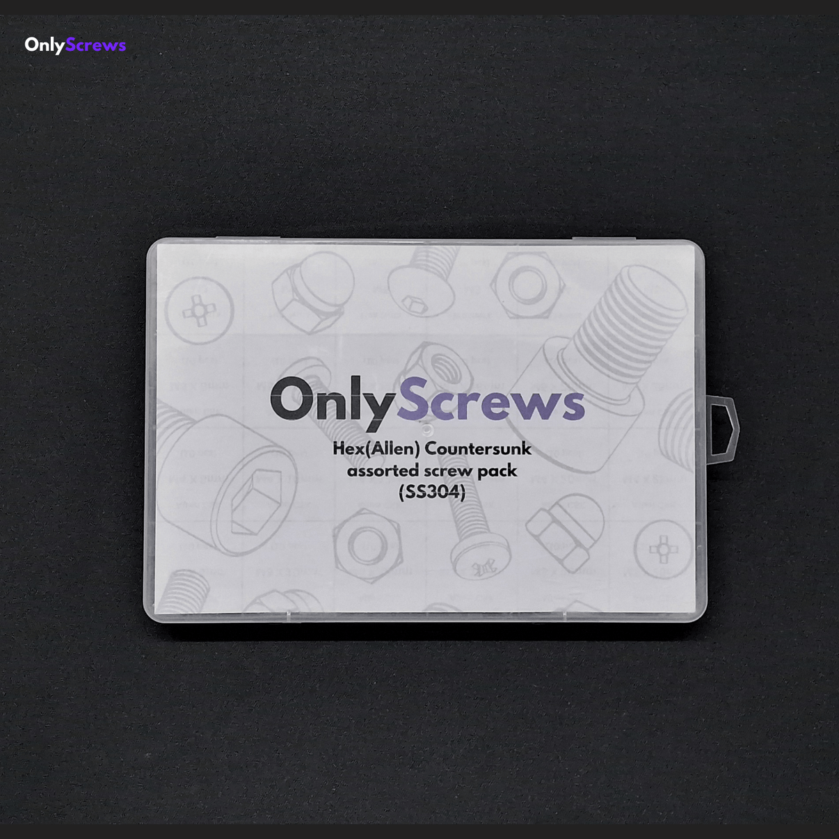 Hex(Allen) Countersunk(CSK) Assorted Screw Pack M3, M4 & M5 (SS304 ...